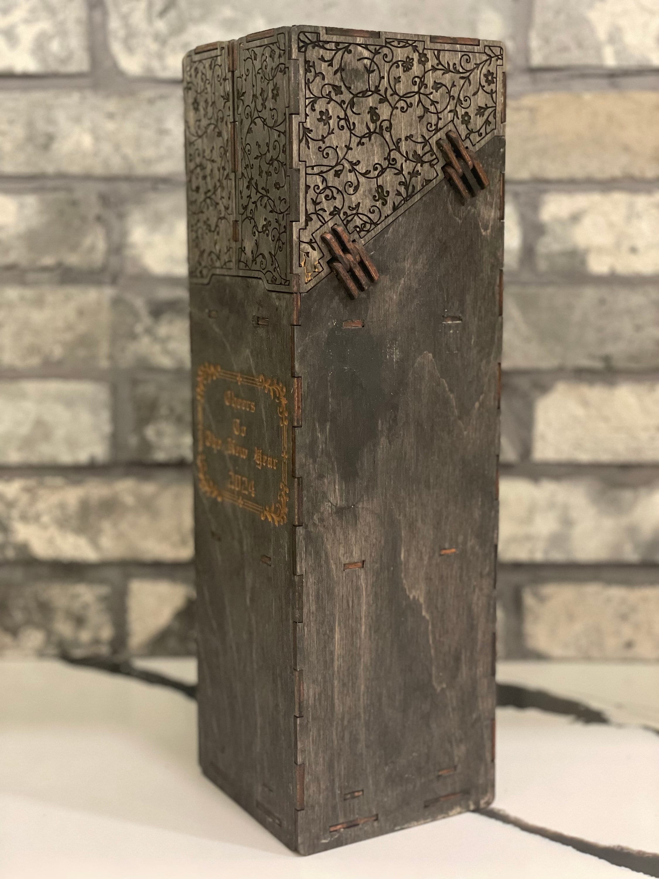 Custom Wine Box, Handmade Wine Box, Personalized Wine Box, Gift for Co ...