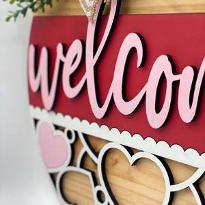 Radiant Love: Valentine's Day Welcome Sign for a Heartwarming Greeting ...