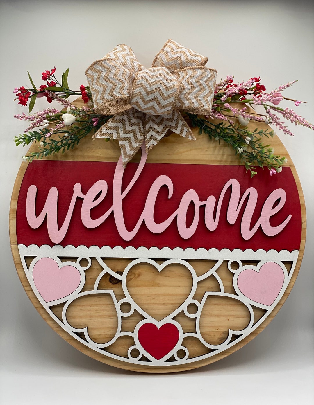 Radiant Love: Valentine's Day Welcome Sign for a Heartwarming Greeting ...