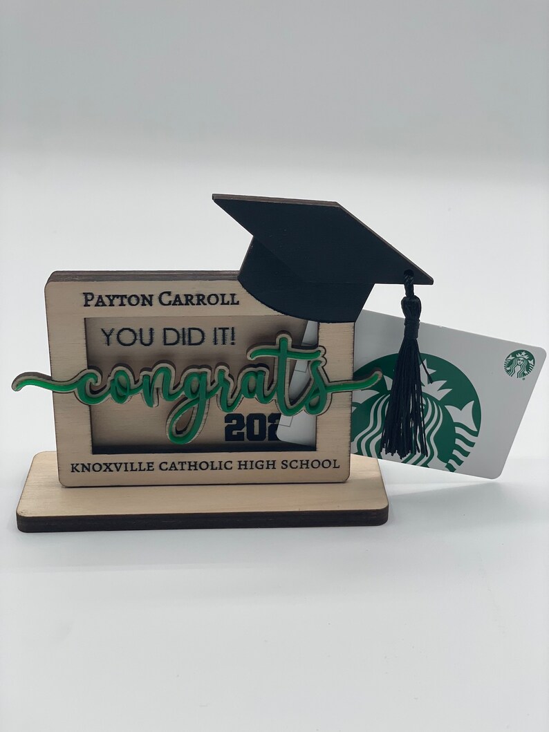 Personalized Keepsake Gift Card Holder, Teacher Gift, Graduation Gift ...