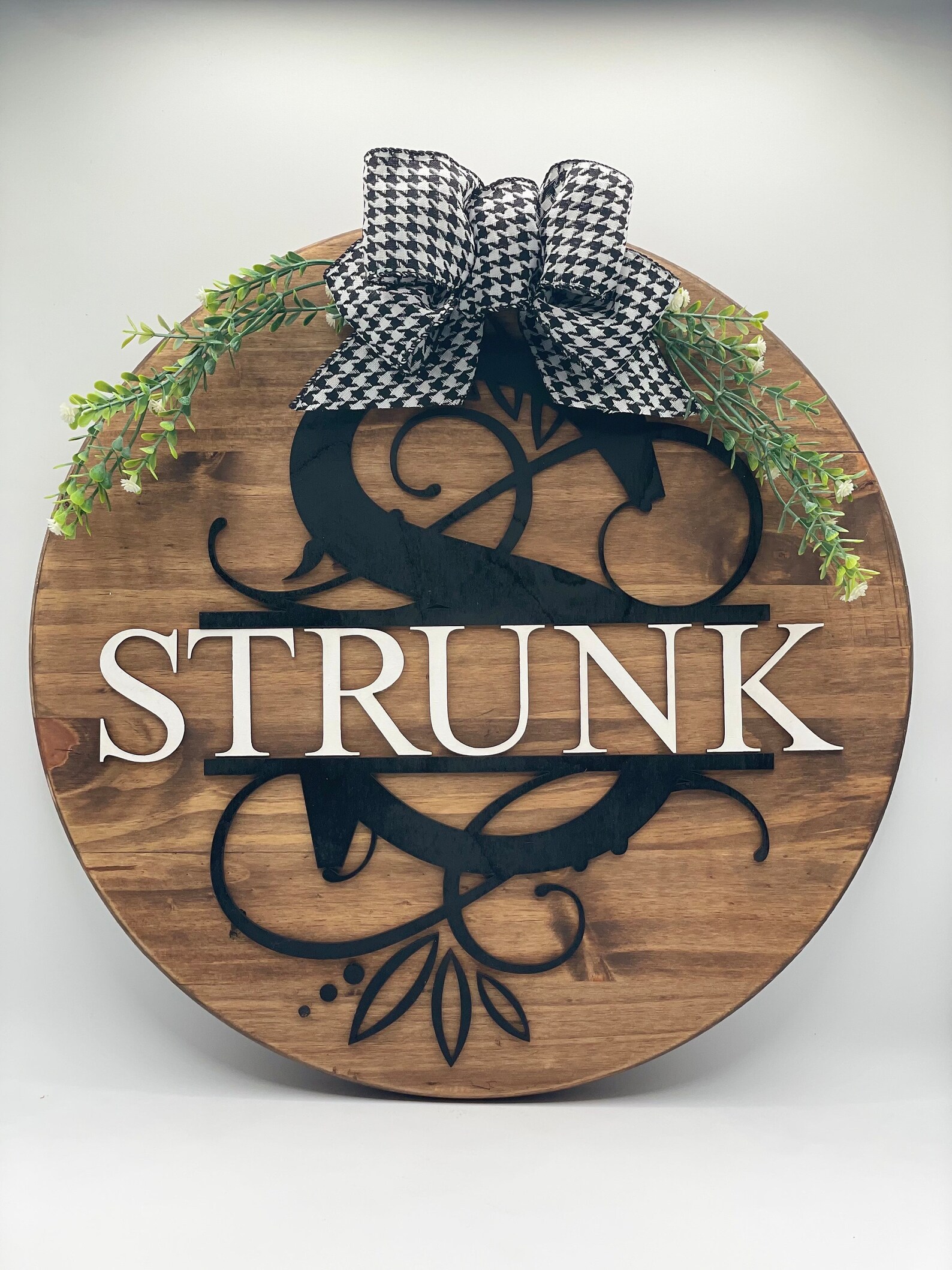 Monogram Welcome Sign, Family Name Sign, Custom Welcome Sign ...