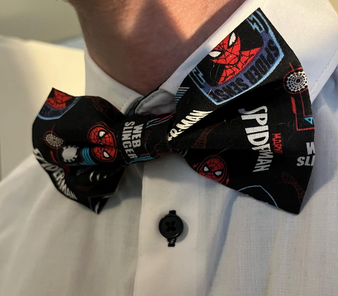 Adult/child Spiderman Bow Tie - Etsy