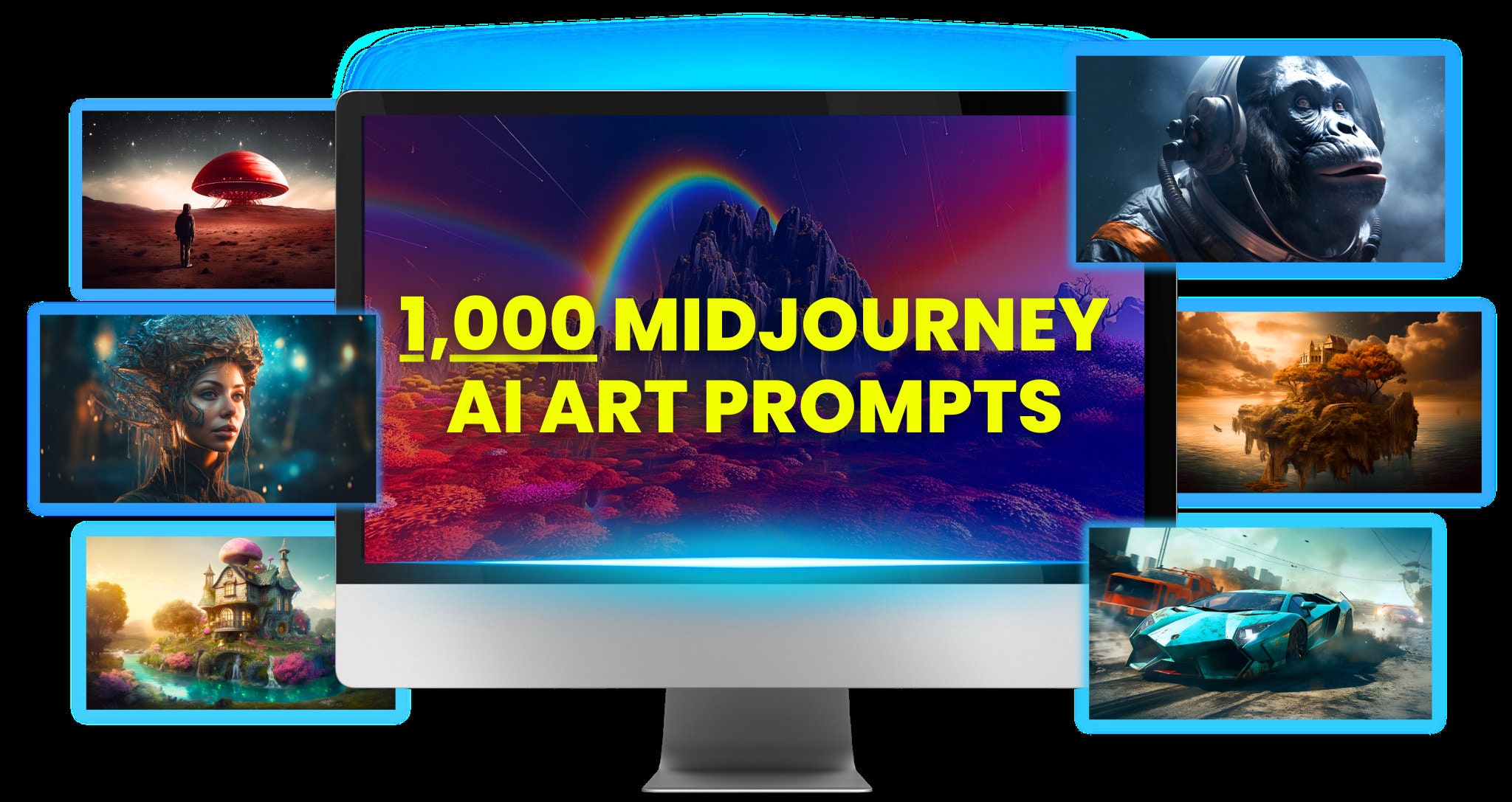 1000 Midjourney AI Art Prompts - Etsy