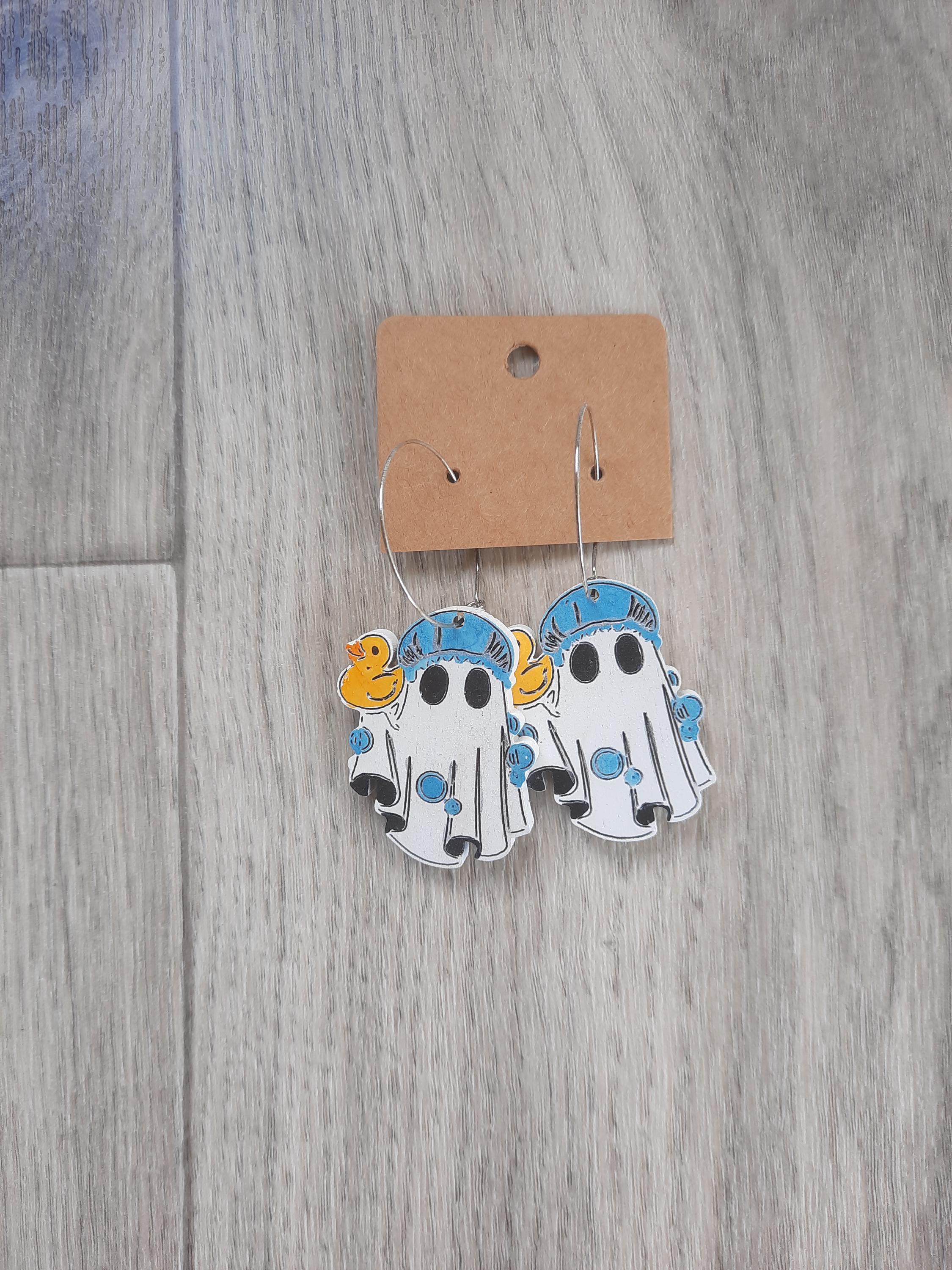 Ghost Earrings - Etsy