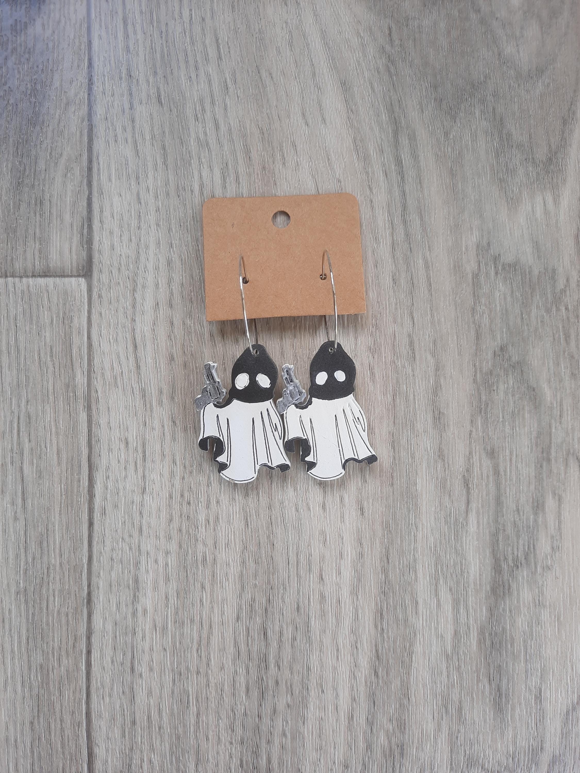 Ghost Earrings - Etsy
