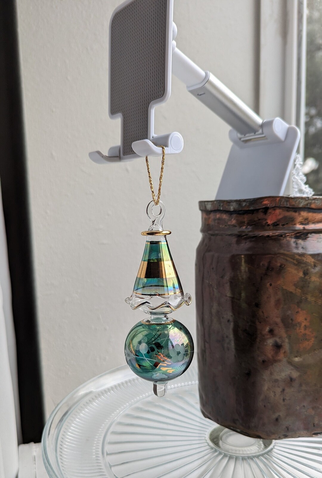 Egyptian Spherical & Triangular Bell-shaped Hand Blown and - Etsy