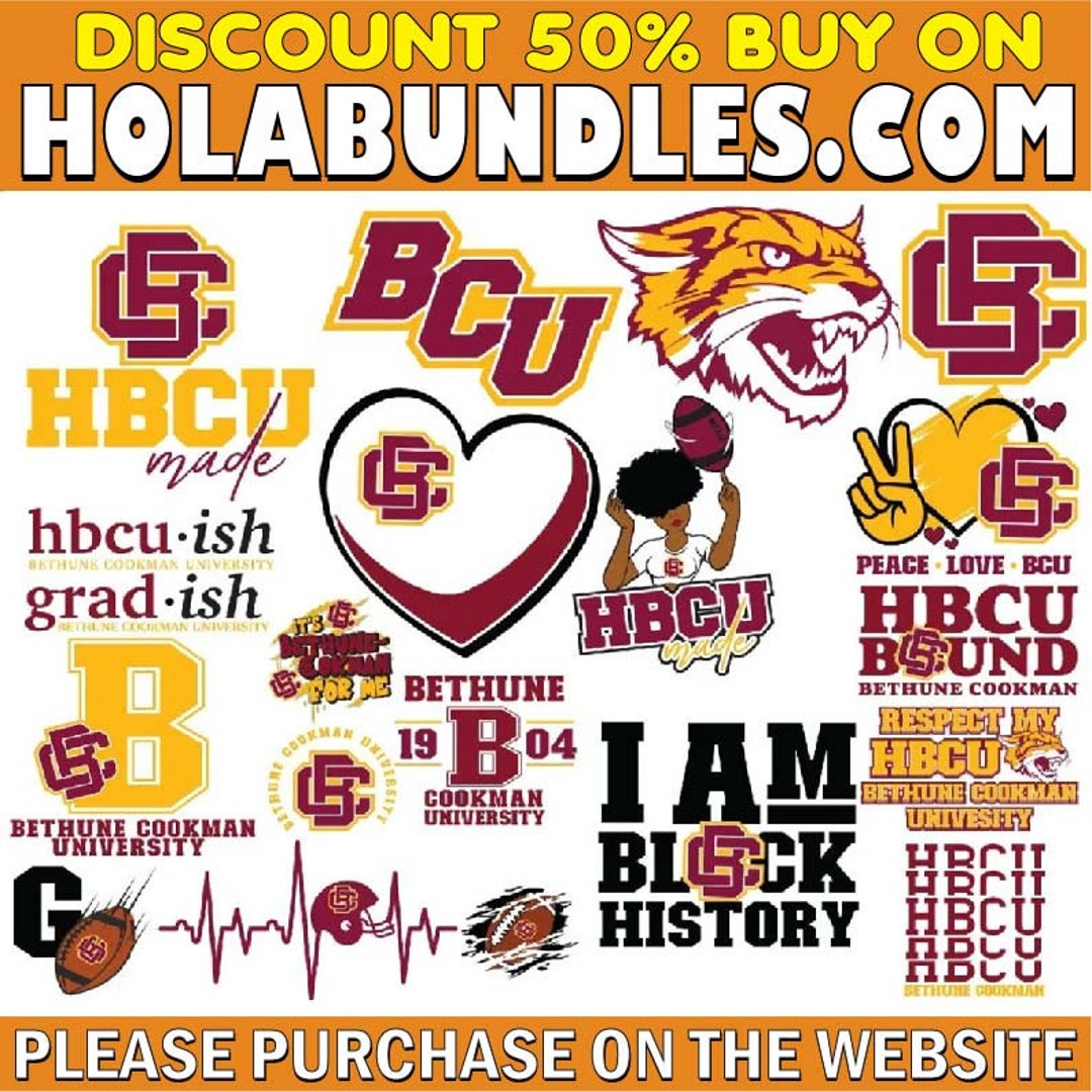 High-quality Hbcu Svg Bundle Bethune Cookman University and - Etsy