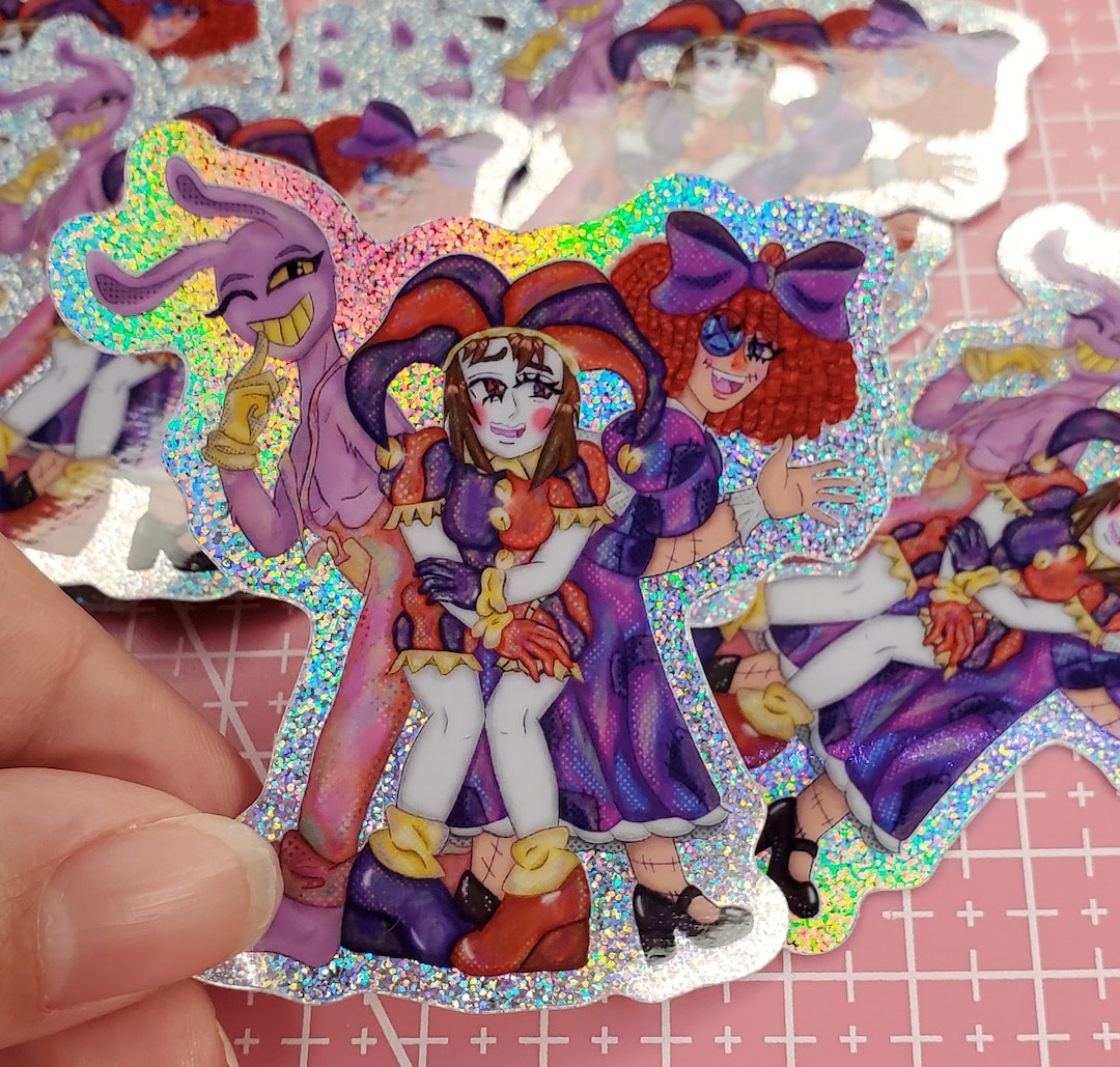 The Amazing Digital Circus Sparkle Stickers - Etsy