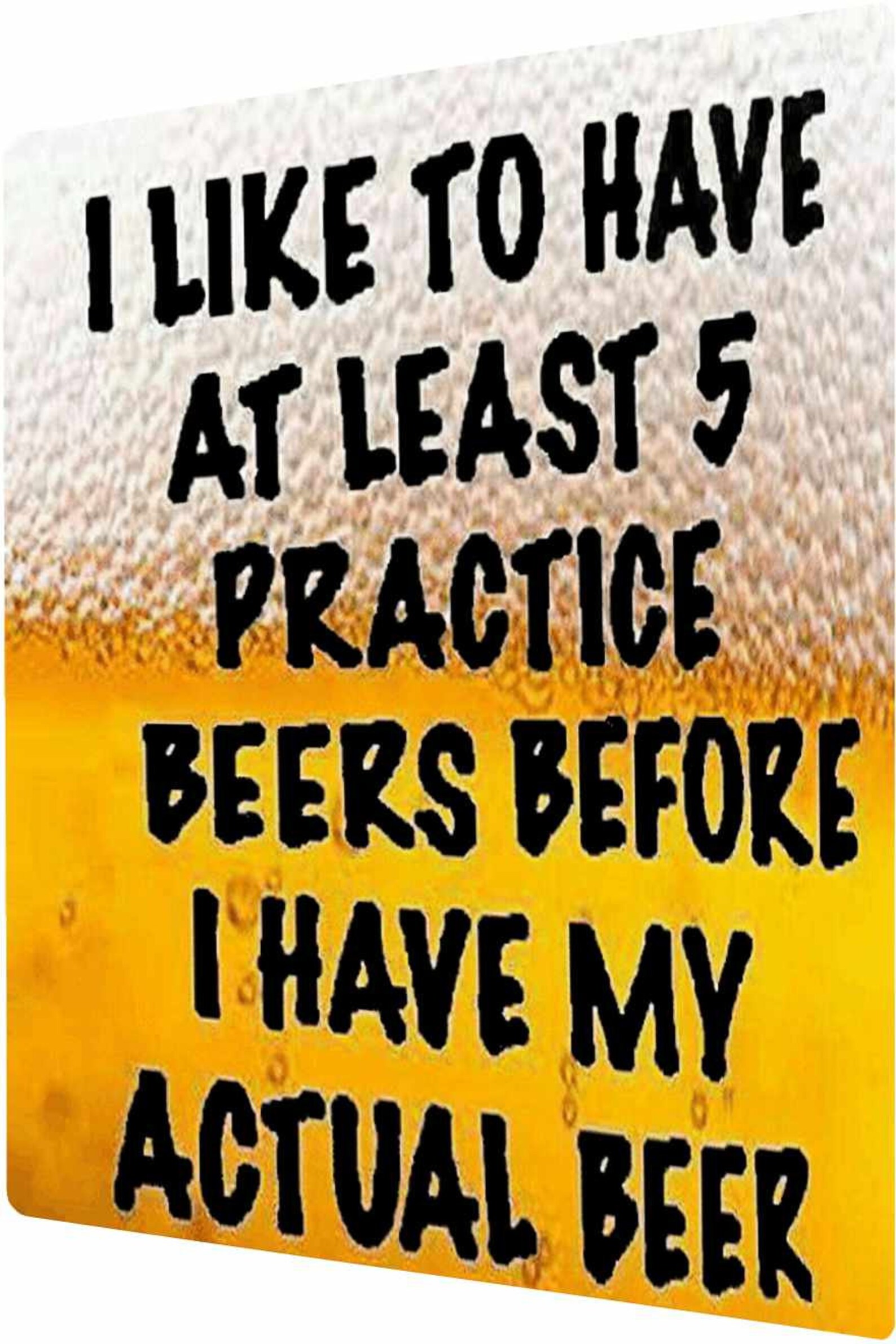 Practice Beers Parking Sign - Etsy
