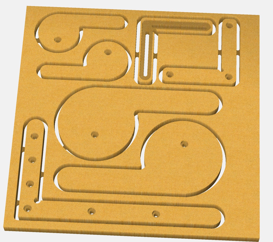 CNC Router Hold Down Corner Brackets, Clamps .svg,.c2d, G-code CNC ...