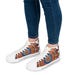 Indian Design High Top Sneakers, Ethnic Boho Shoes, Unique Native ...
