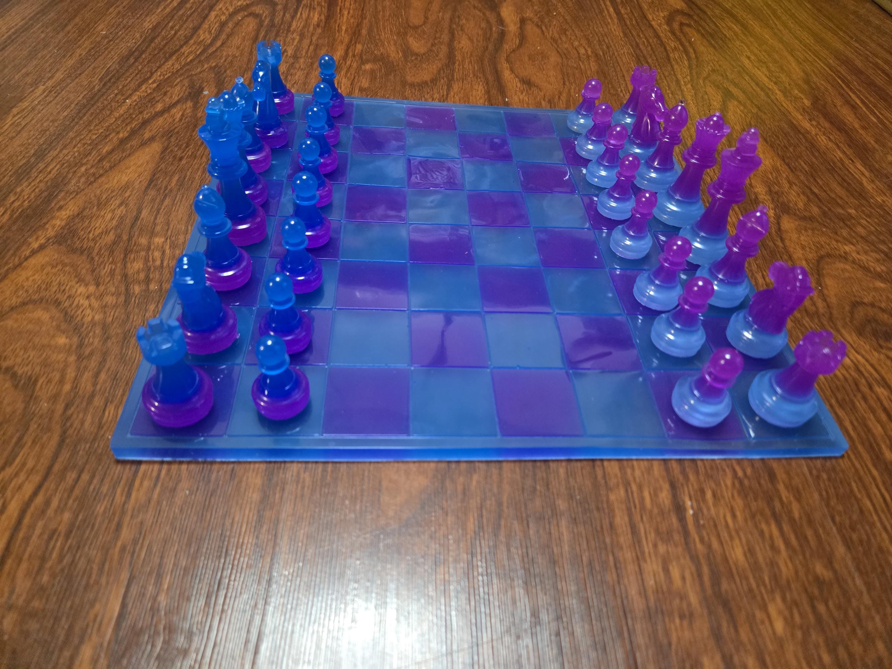 Custom Glow in the Dark Chess Set - Etsy