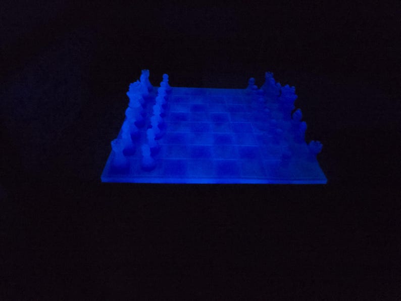 Custom Glow in the Dark Chess Set - Etsy