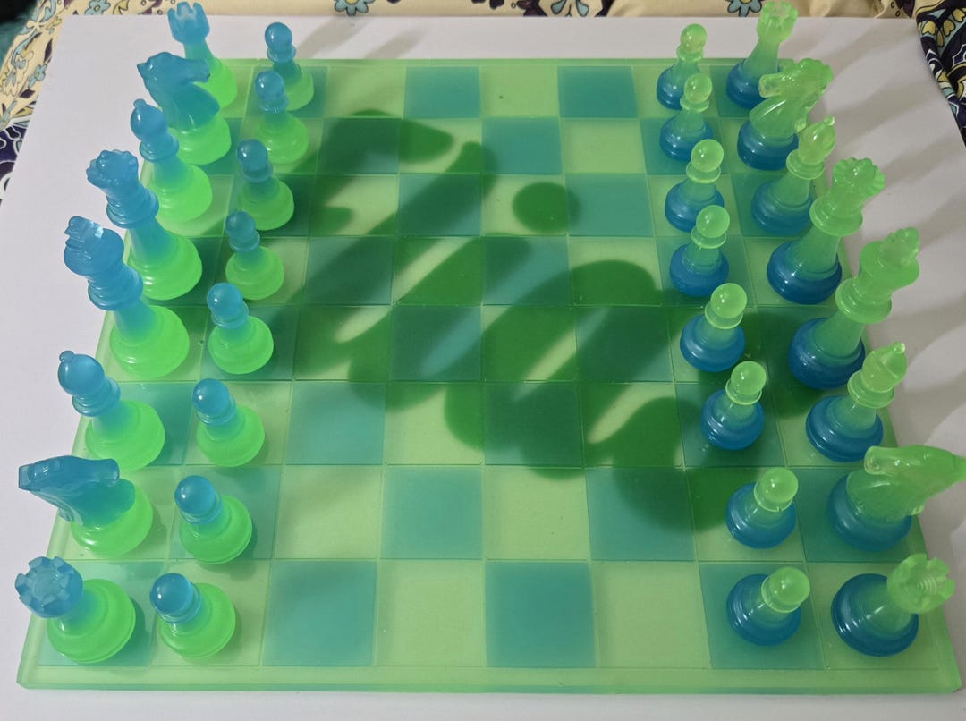 Personalized Custom Glow in the Dark Chess Set With Name - Etsy