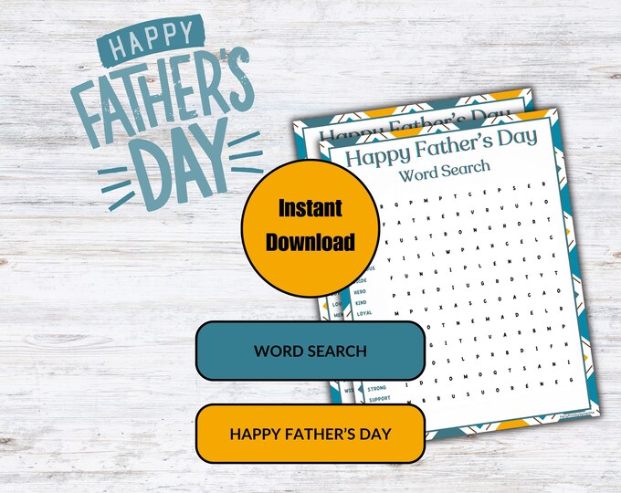 Printable Father's Day Word Search ~ Printable Fathers Day Activity ...