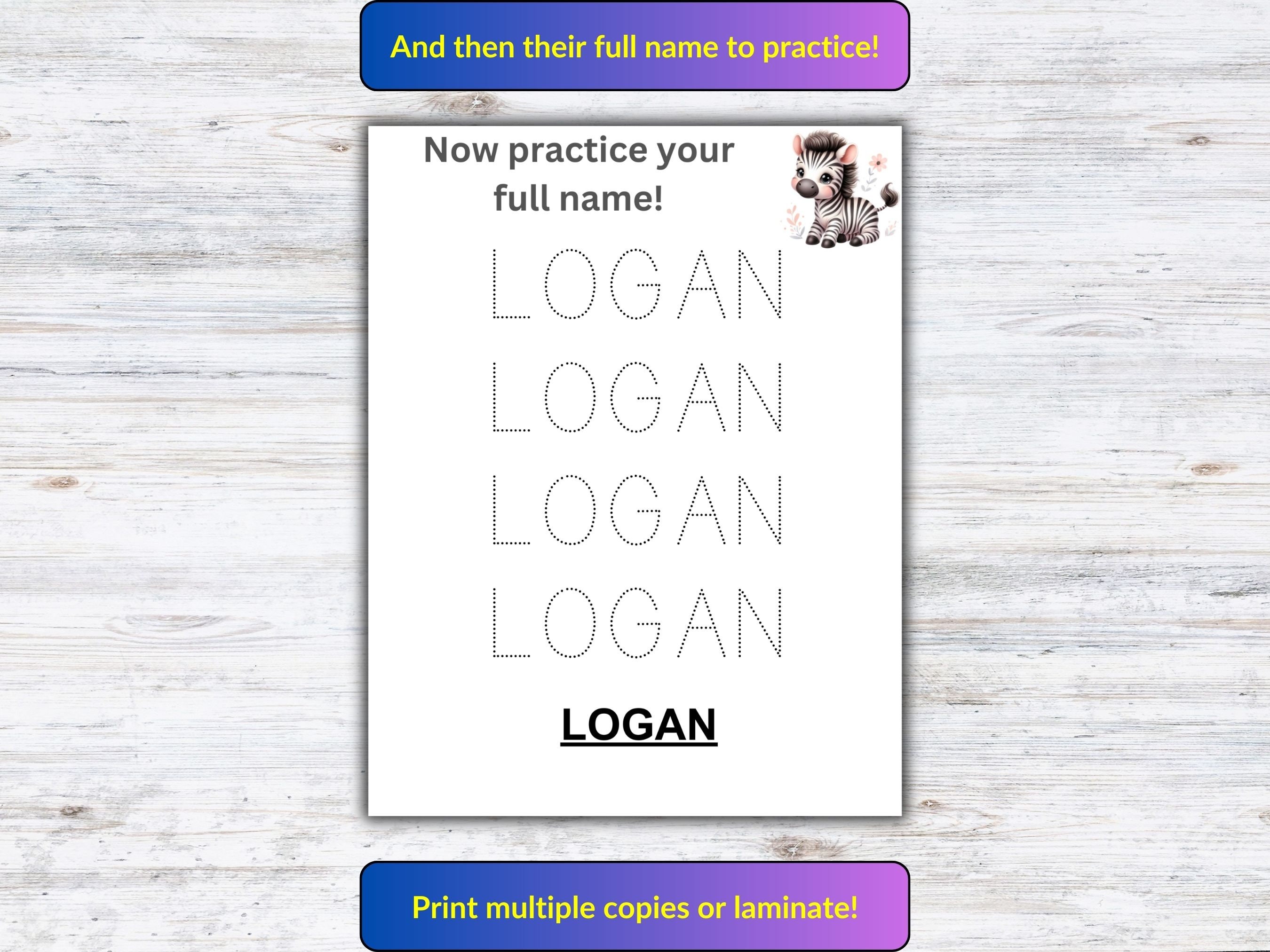 Custom Name Tracing Page, Personalized Name Tracing Sheet, Kindergarten ...