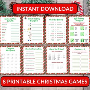 Christmas Game Bundle, Christmas Party Games, Instant Download ...