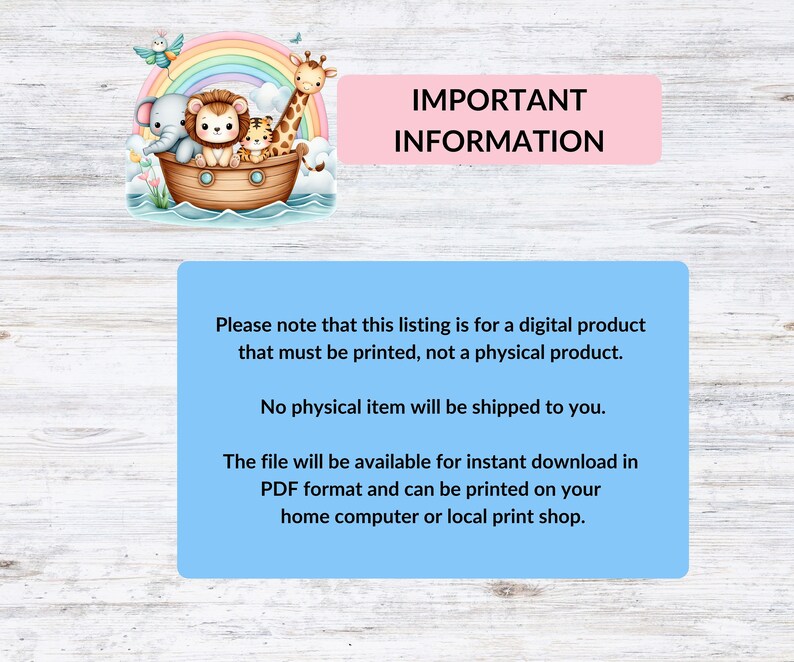 Noah's Ark Word Search, Baby Shower Game, Gender Neutral, Digital ...