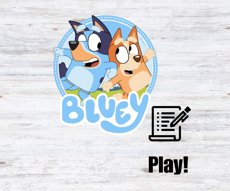 Bluey Word Search Puzzle, Fun Printable Game, Party Game for Kids ...