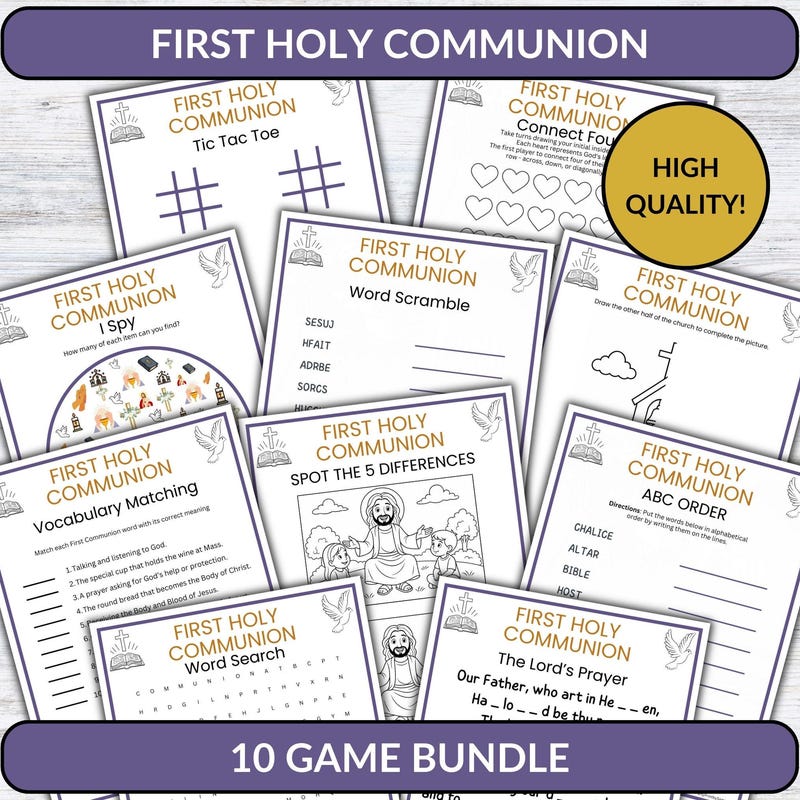 Communion Printable Book - Etsy UK