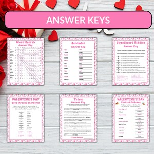 Valentines Day Printable Games, Valentines Game Bundle, Valentines Kids ...