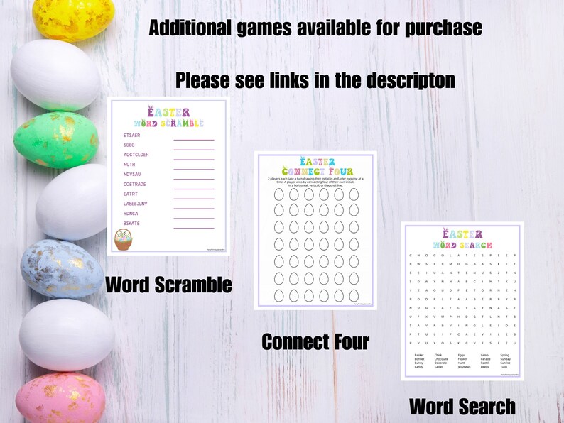 Easter I Spy Game, Picture Puzzle, Fun Printable Game, Party Game for ...