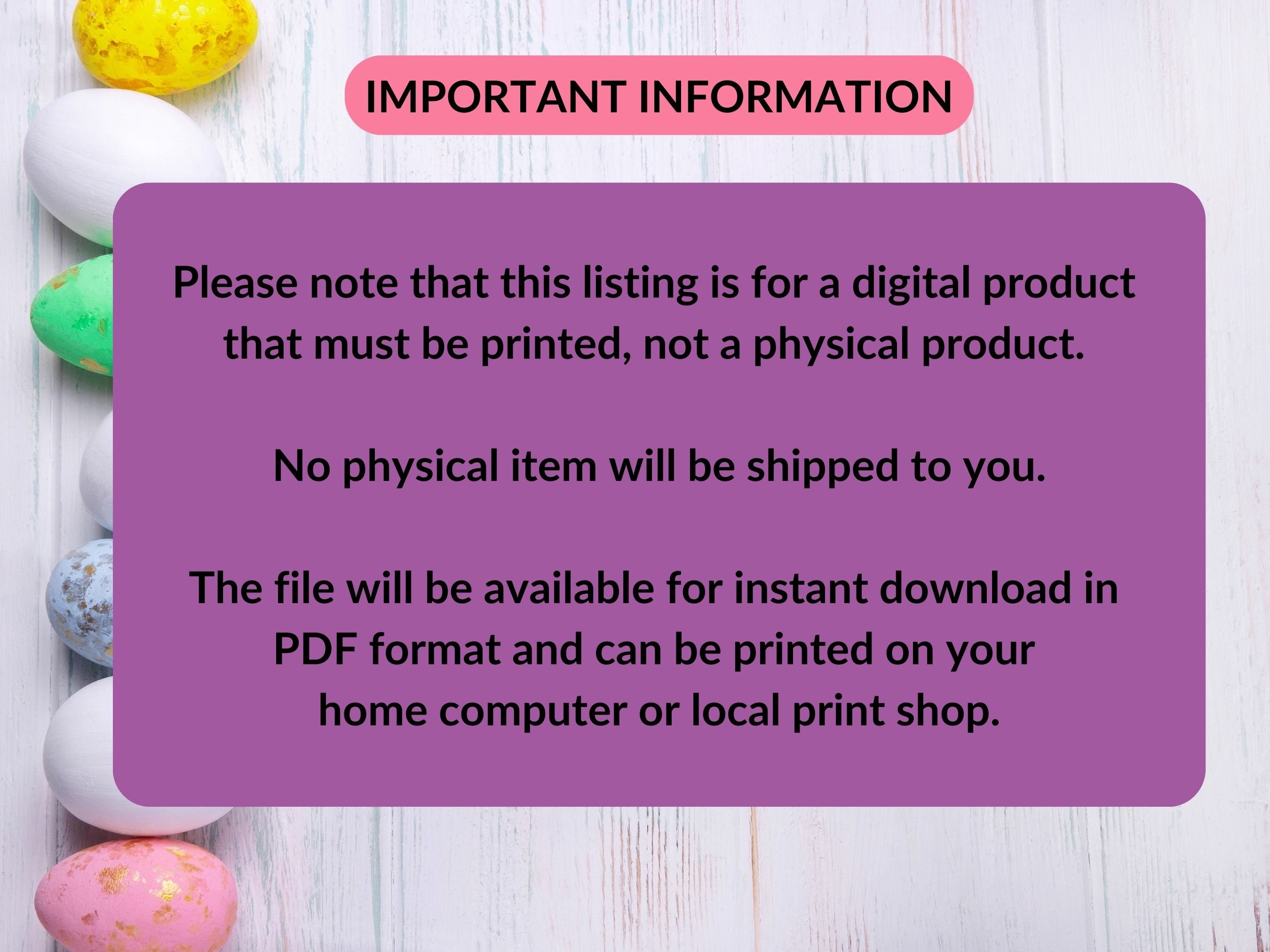 Easter I Spy Game, Picture Puzzle, Fun Printable Game, Party Game for ...