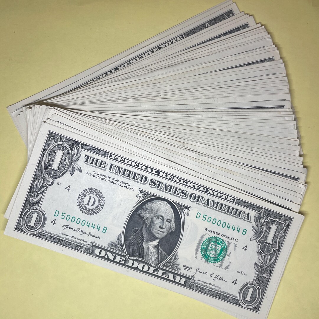 Trinary random One Dollar Bill Priced per Single Unit - Etsy