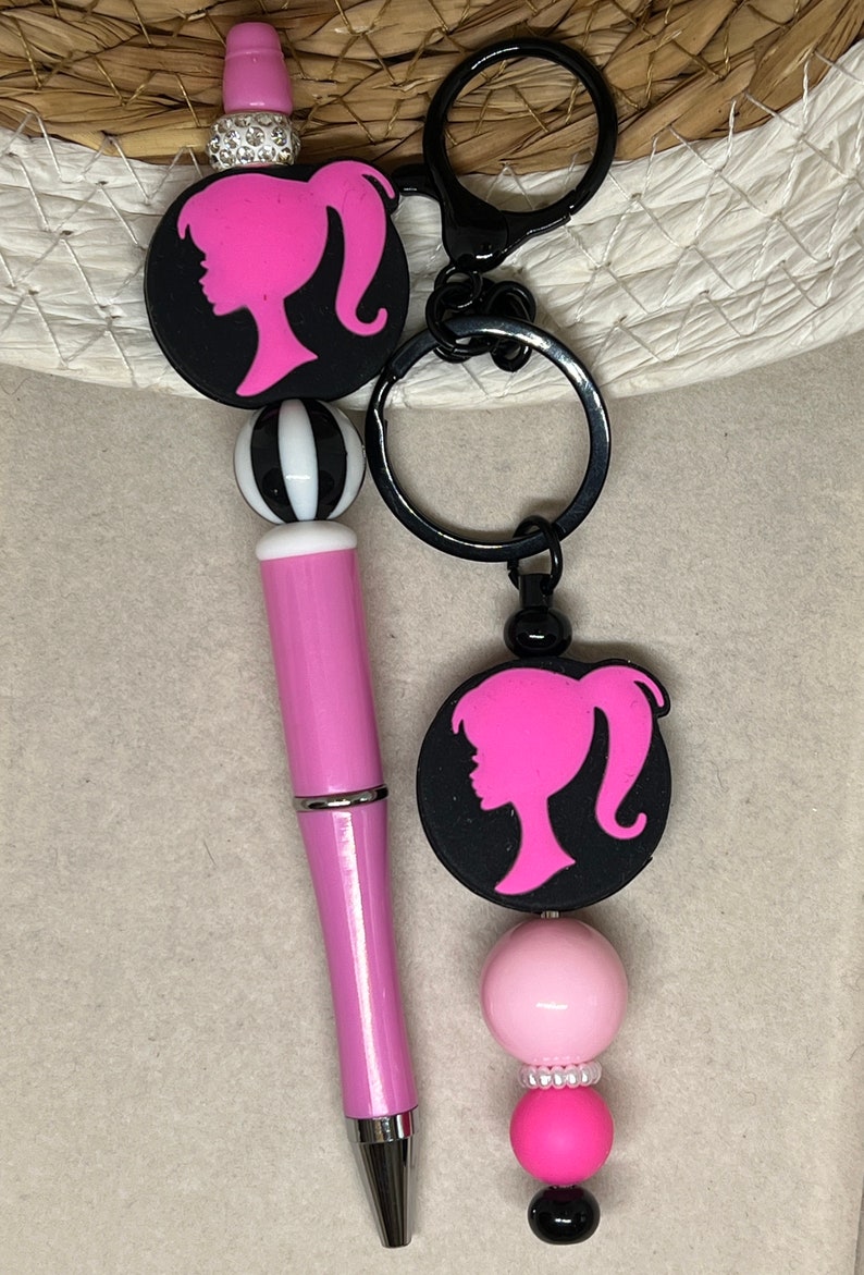 Barbie Pen & Keychain Set - Etsy