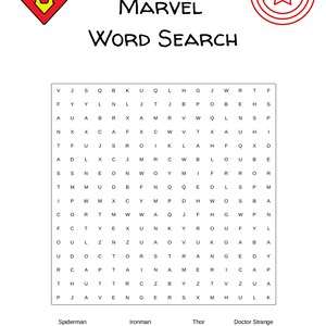 Cartoon Word Search Puzzles 9 Pages - Etsy