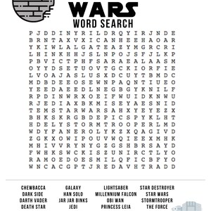 Cartoon Word Search Puzzles 9 Pages - Etsy
