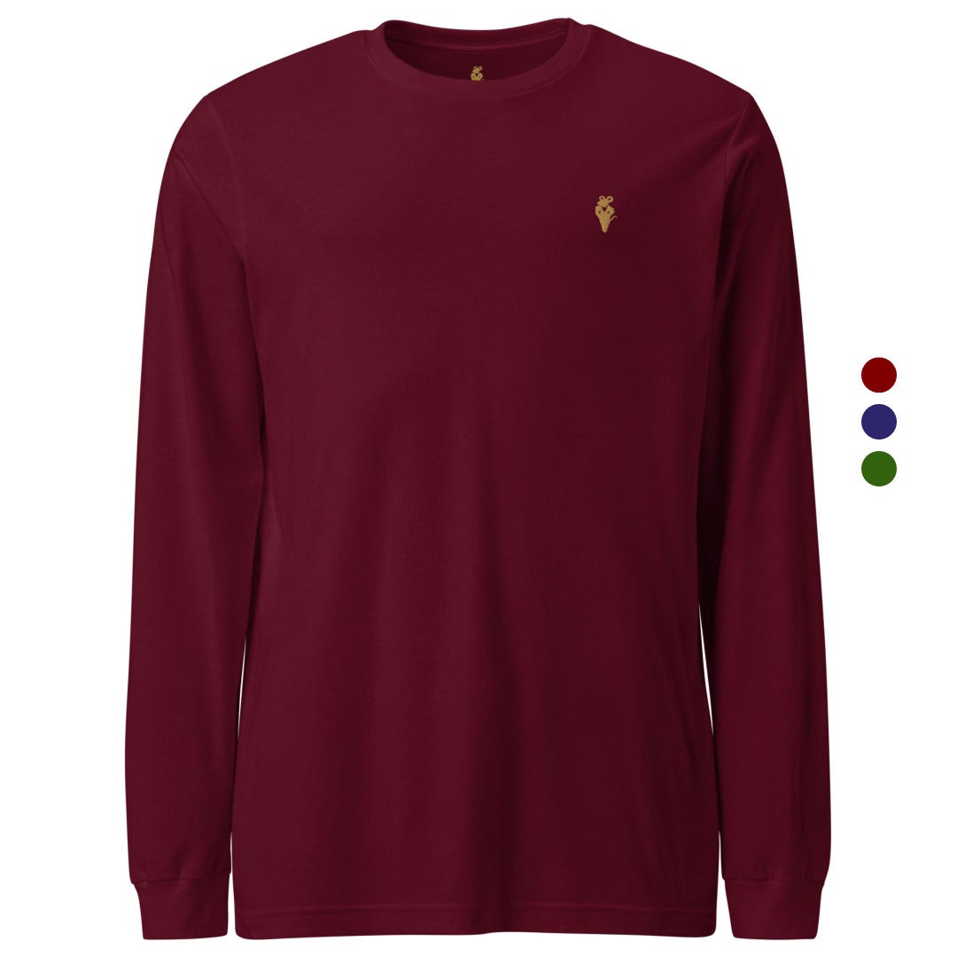 The "icon" - Embroidered Long Sleeve Tee - Etsy