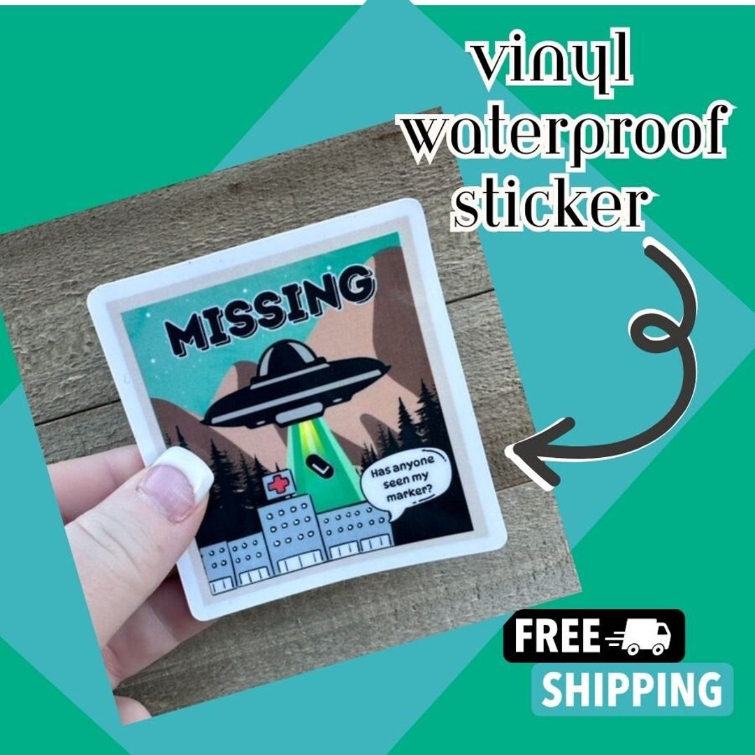 Funny X-ray Sticker| Missing Marker | Vinyl Waterproof Sticker ...