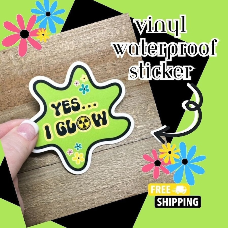 Funny X-ray Sticker Yes I Glow Vinyl Waterproof Sticker Radiology Xray ...