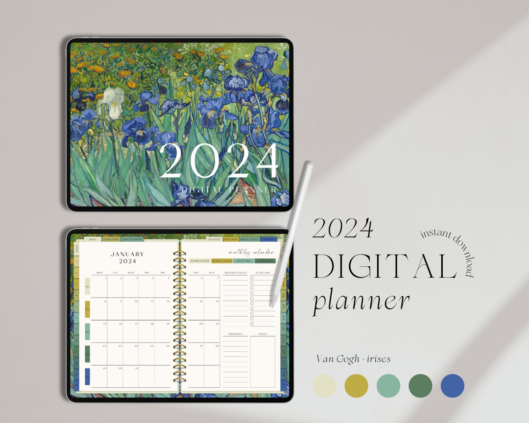 Digitaler Planer 2024, Goodnotes Planer, iPad Kalender, Notability ...