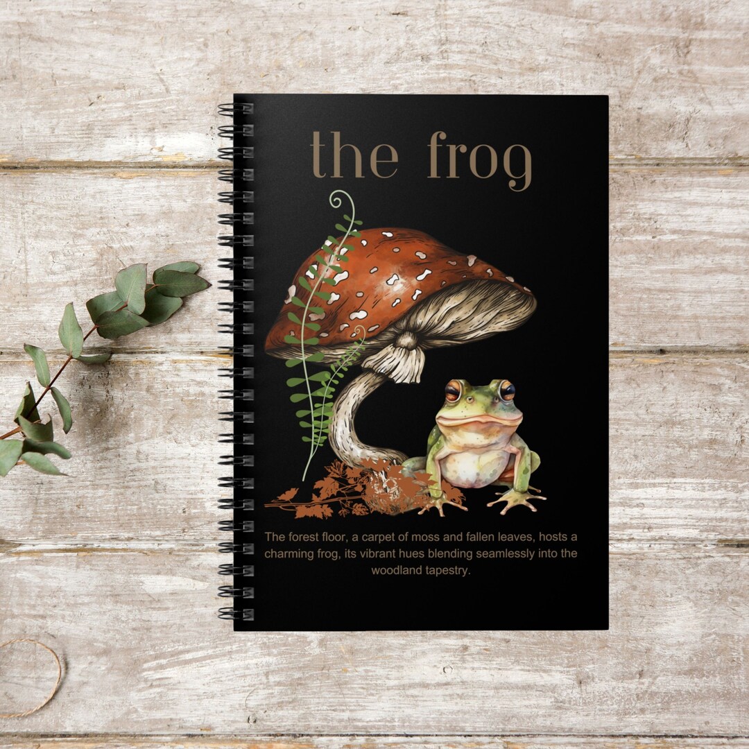 Frog Spiral Notebook, Notebook, Journal, Stick Book, Wire Bound Journal ...