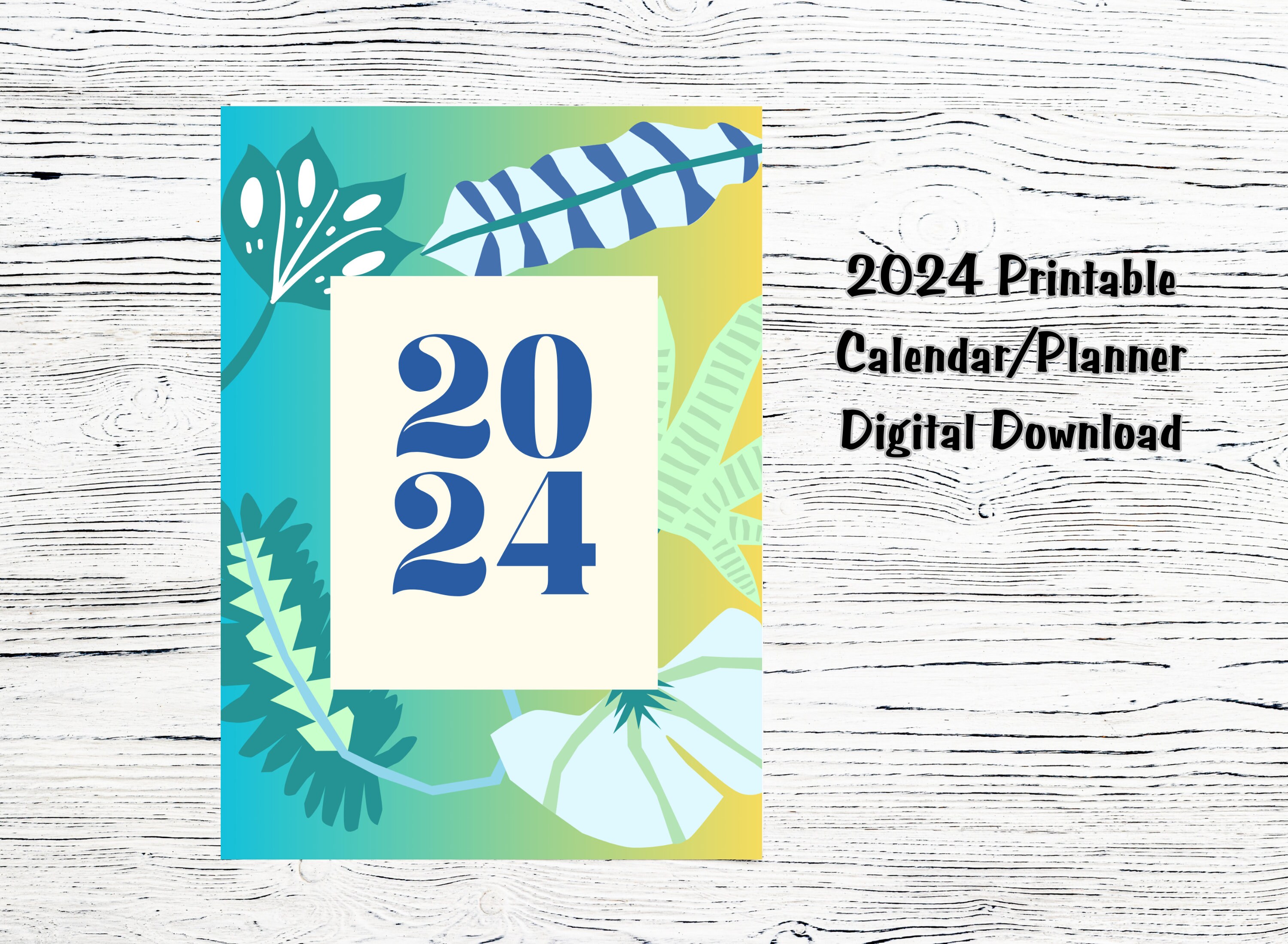 2024 Calendar Printable, 2024 Digital Calendar, 2024 Budget Planner ...