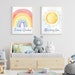 Rainbow Baby Wall Decor, Printable Wall Art Set of 2, Nursery Room ...