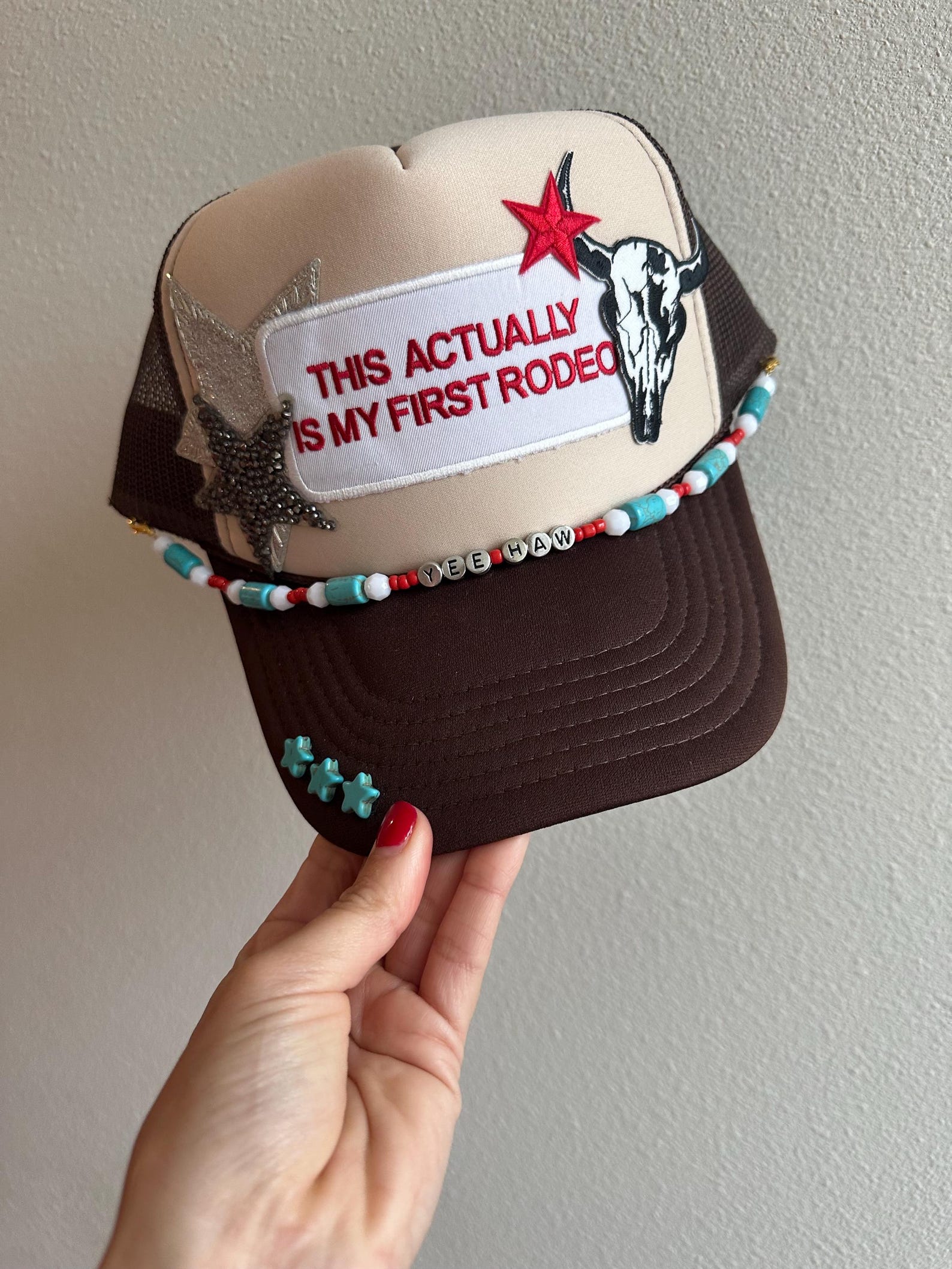 Rodeo Trucker Hat With Patches - Etsy