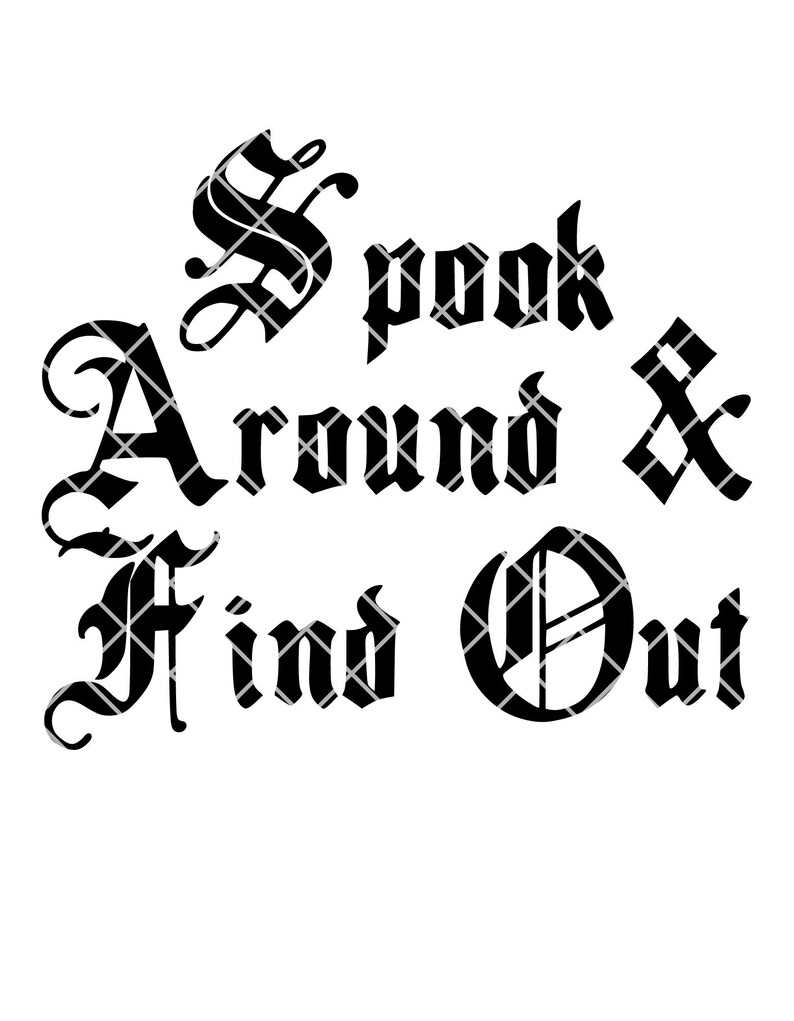 Spook Around & Find Out PNG PDF SVG Digital Download - Etsy