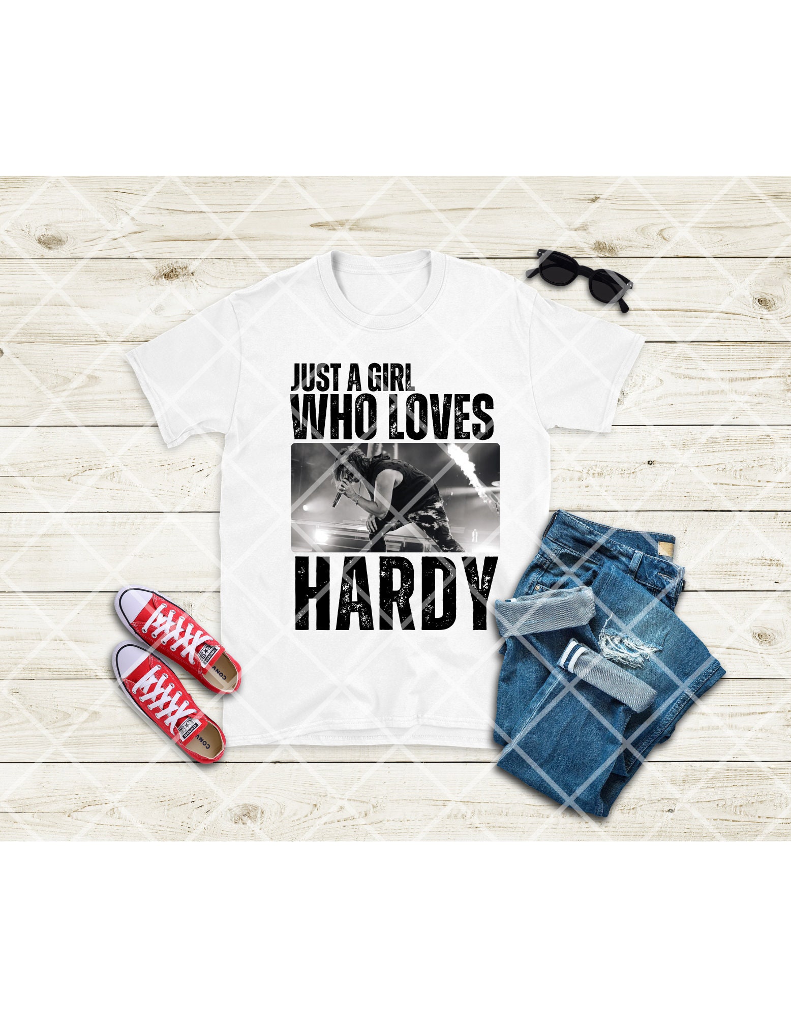 Just A Girl Who Loves Hardy PNG PDF Digital Download - Etsy