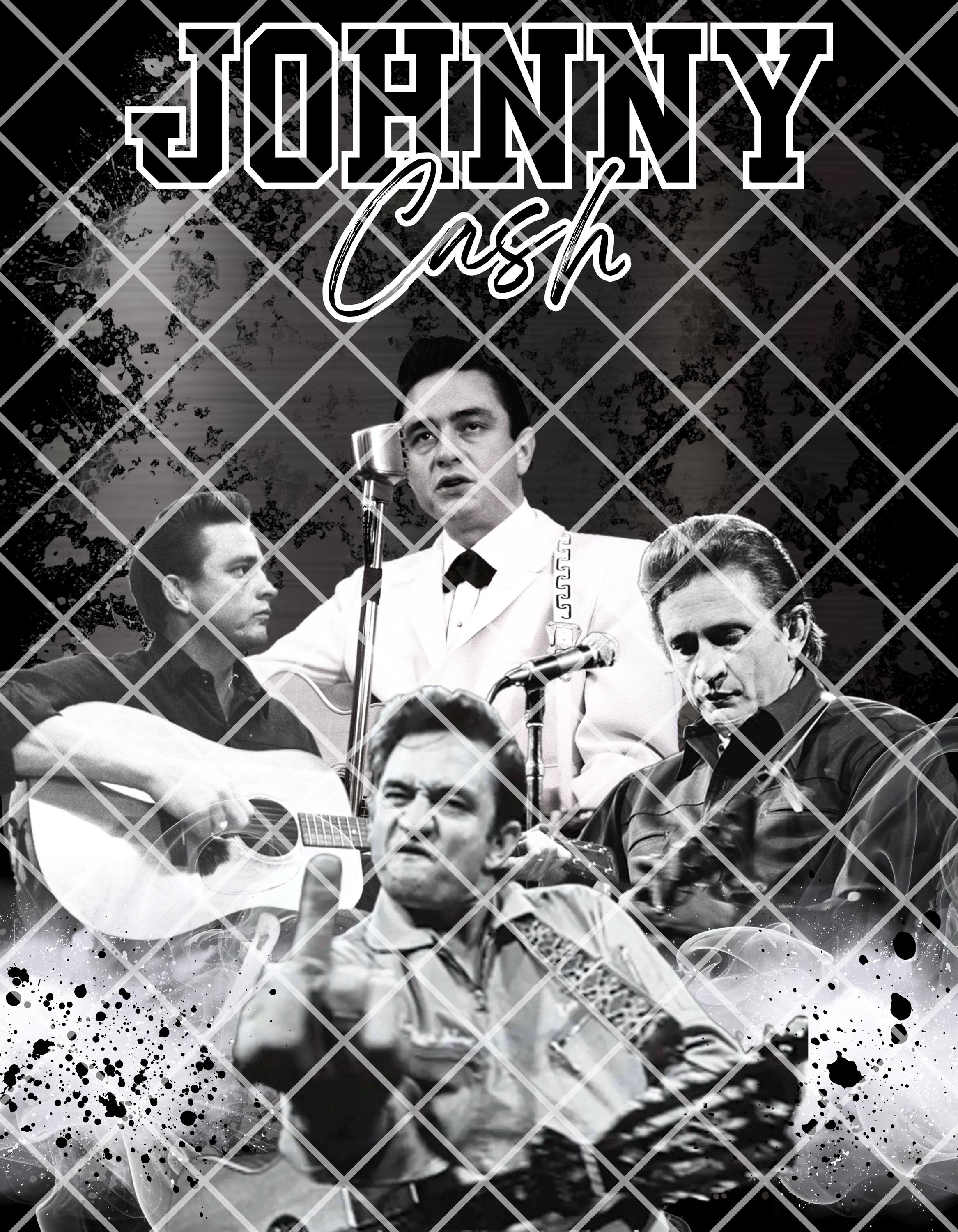 Johnny Cash 90s Tshirt Design PNG PDF Digital Download - Etsy