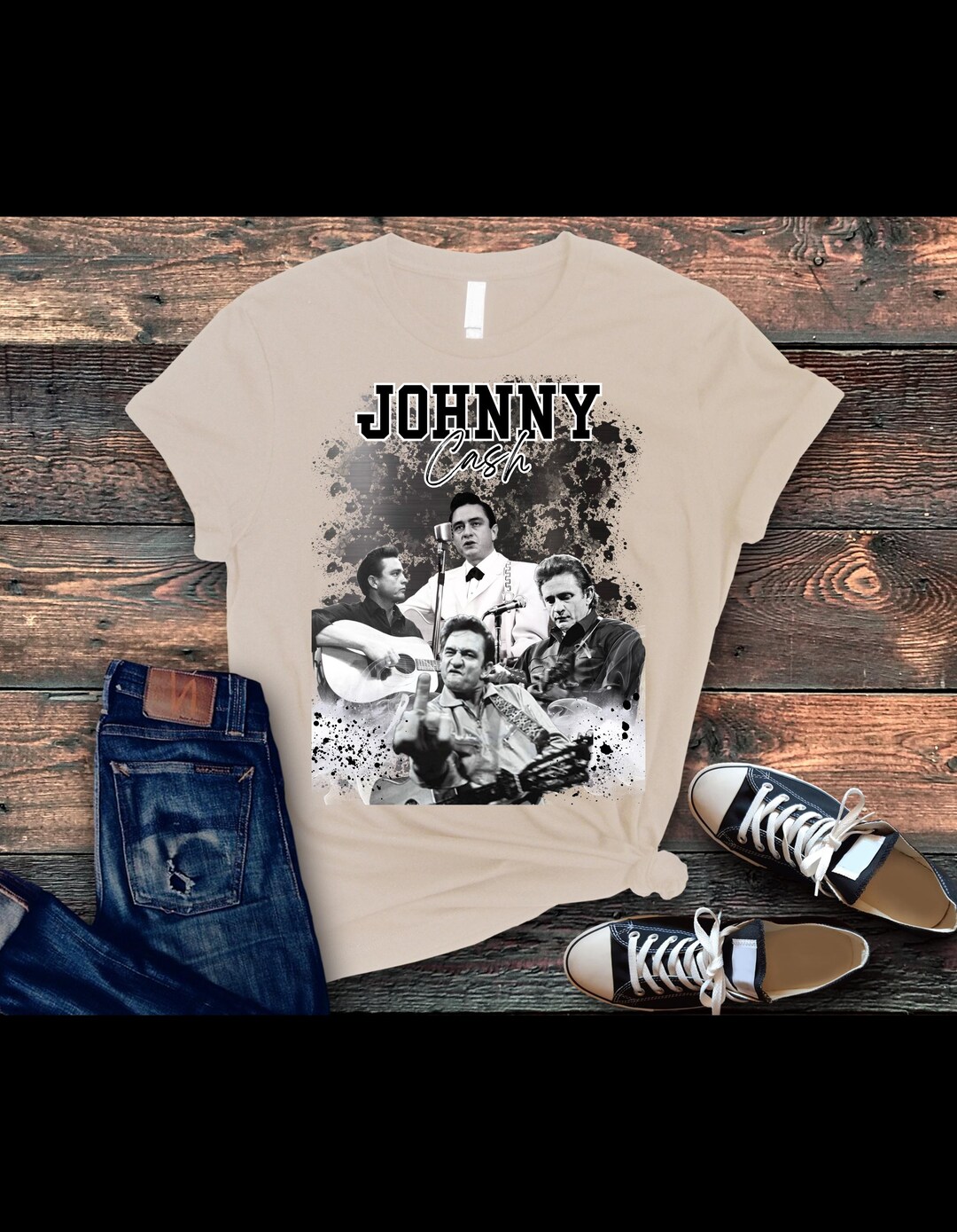 Johnny Cash 90s Tshirt Design PNG PDF Digital Download - Etsy