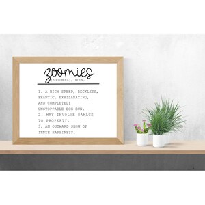 Zoomies Noun Funny Dog PNG PDF - Etsy