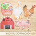 On the Farm Lacing Cards, Homeschool Printables, Preschool Curriculum ...