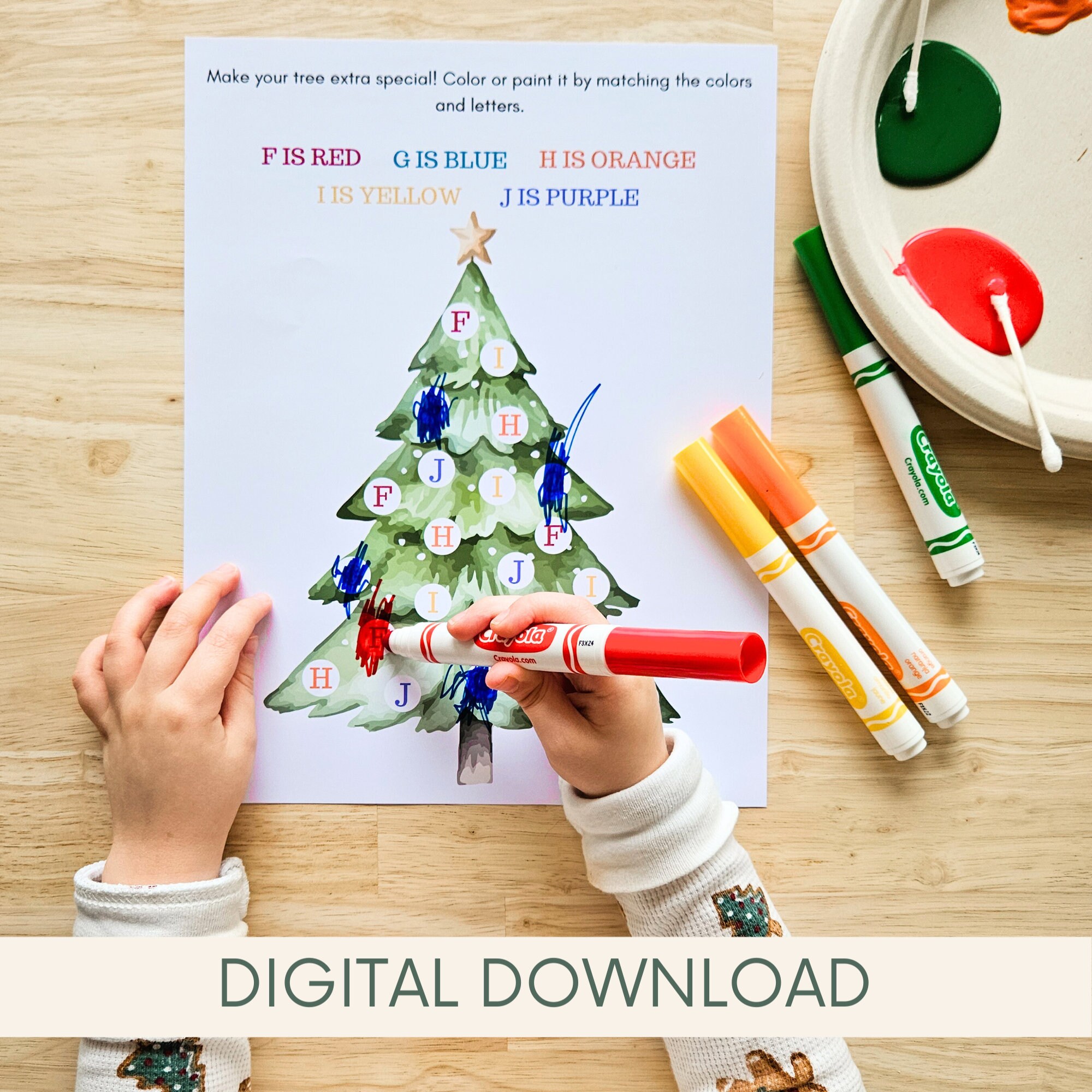 5 Christmas Alphabet Color Match, Homeschool Printables, Preschool ...