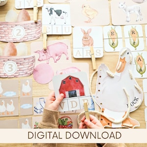 On the Farm Learning Packet, Homeschool Printables, Preschool ...
