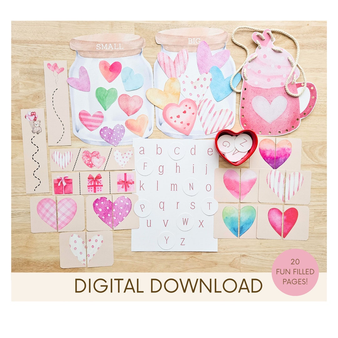 Valentine's Day Packet, Homeschool Printables, Preschool Curriculum ...