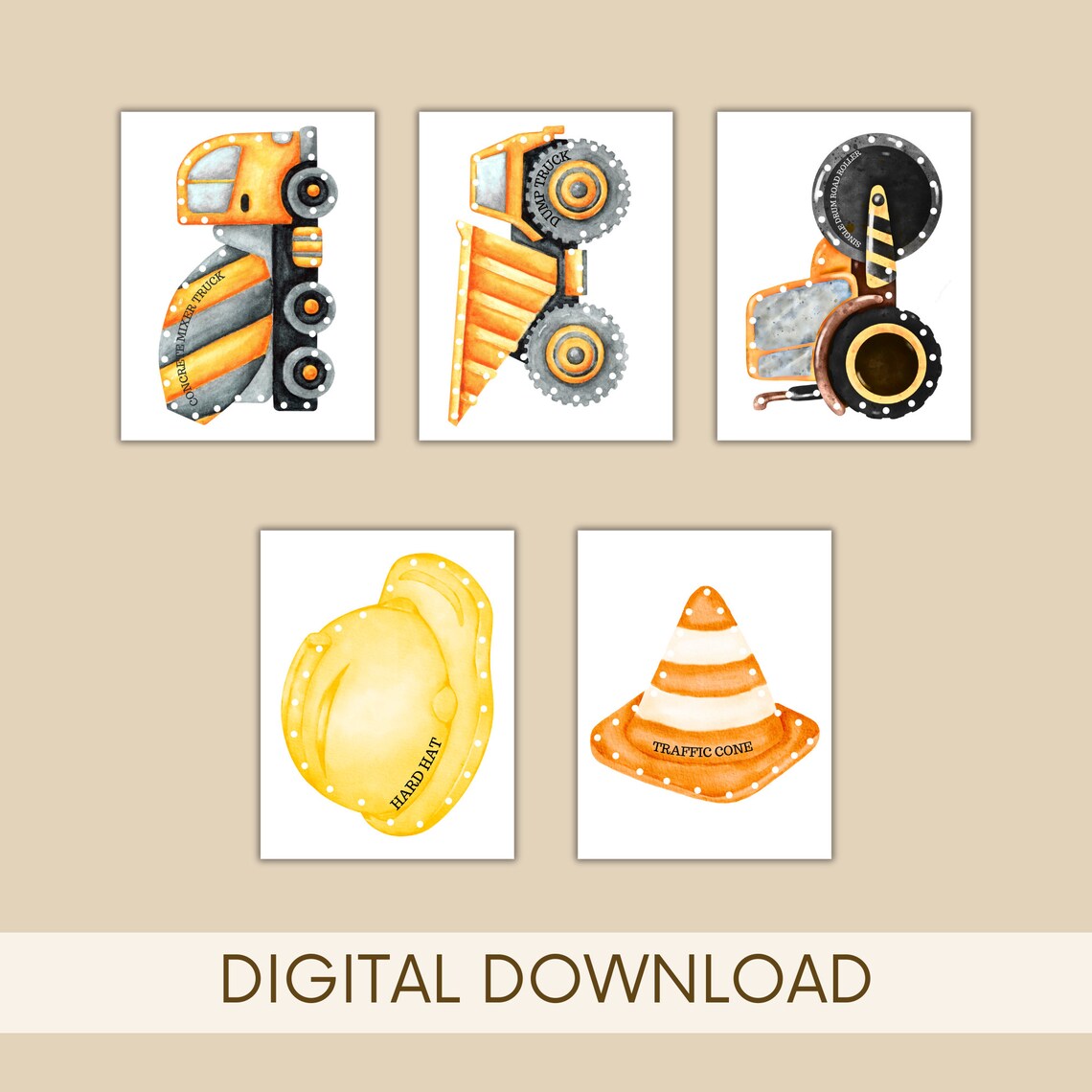 Construction Lacing Cards, Homeschool Printables, Preschool Curriculum ...