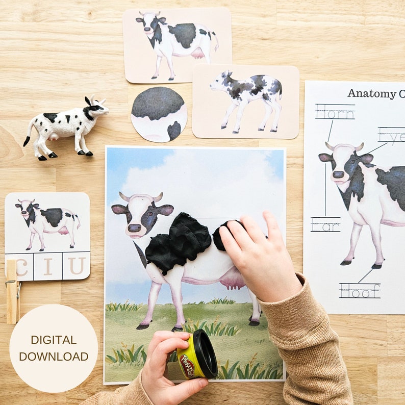 On the Farm Learning Packet, Homeschool Printables, Preschool ...